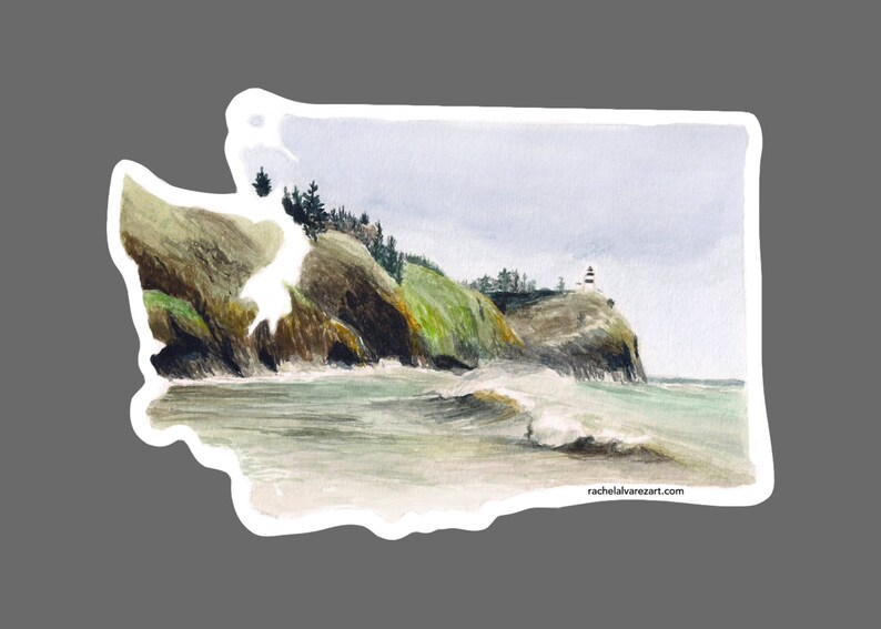 Washington Vinyl Sticker Washington State Decal WA Car | Etsy