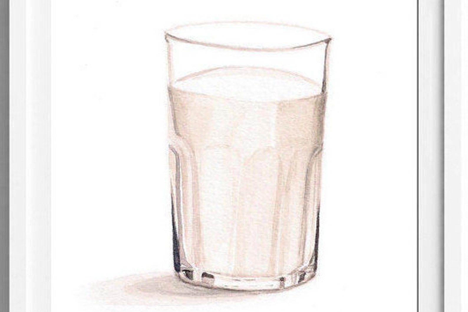 Glass of Milk Food PRINT Kitchen Decor Dining Room Art - Etsy
