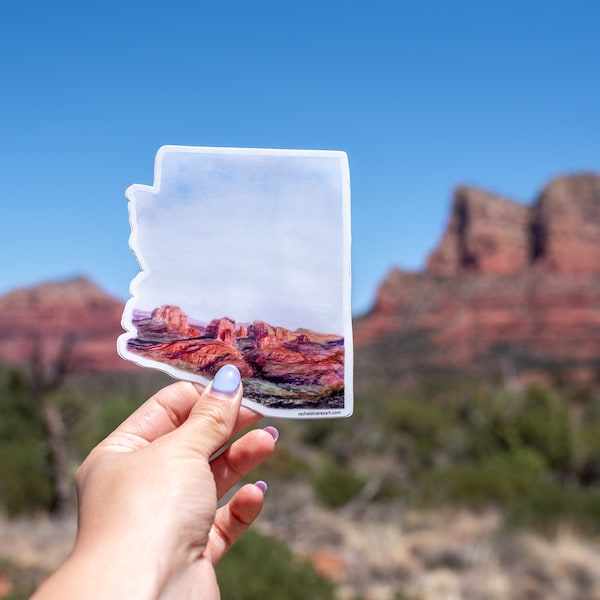 Arizona Flag Car Decal - Etsy