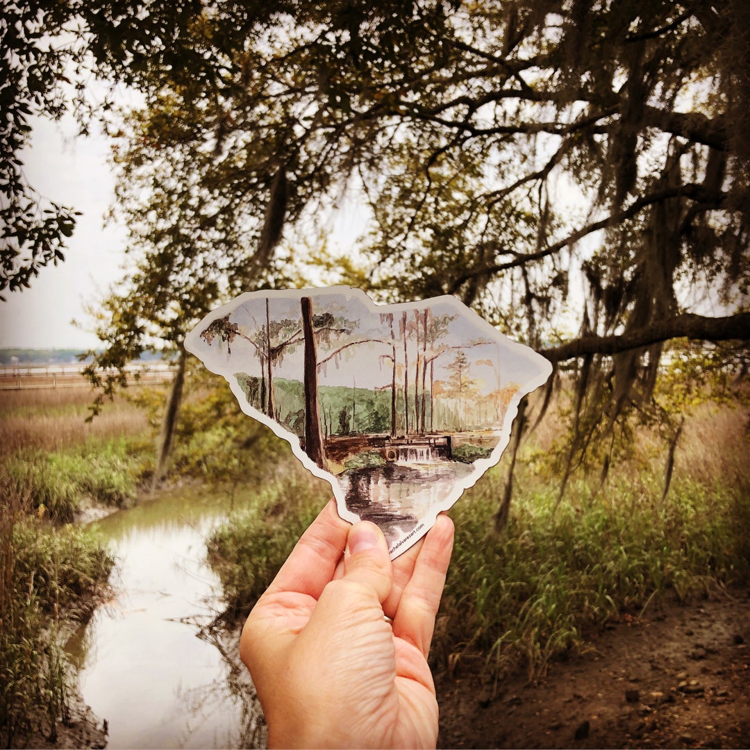 South Carolina Vinyl Sticker - South Carolina State Decal - SC Car ...