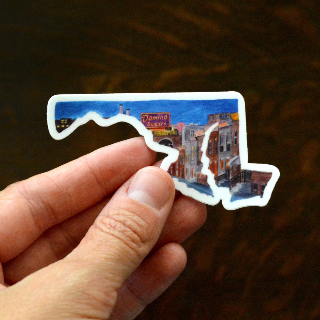 Baltimore Maryland State Vinyl Decal Sticker - All 50 States - Charm ...
