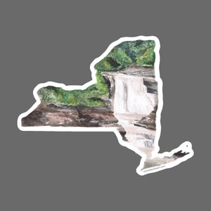 New York State Vinyl MacBook Decal Sticker - All 50 States - Watercolor ...