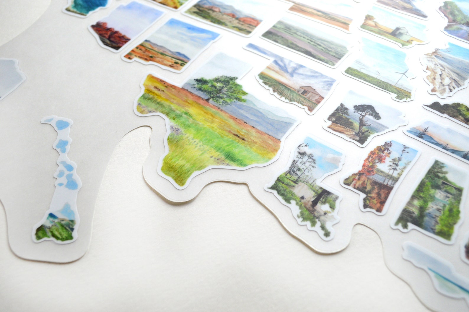 US Travel Rv Decal Map Rv Sticker Camper Decor Road Trip | Etsy