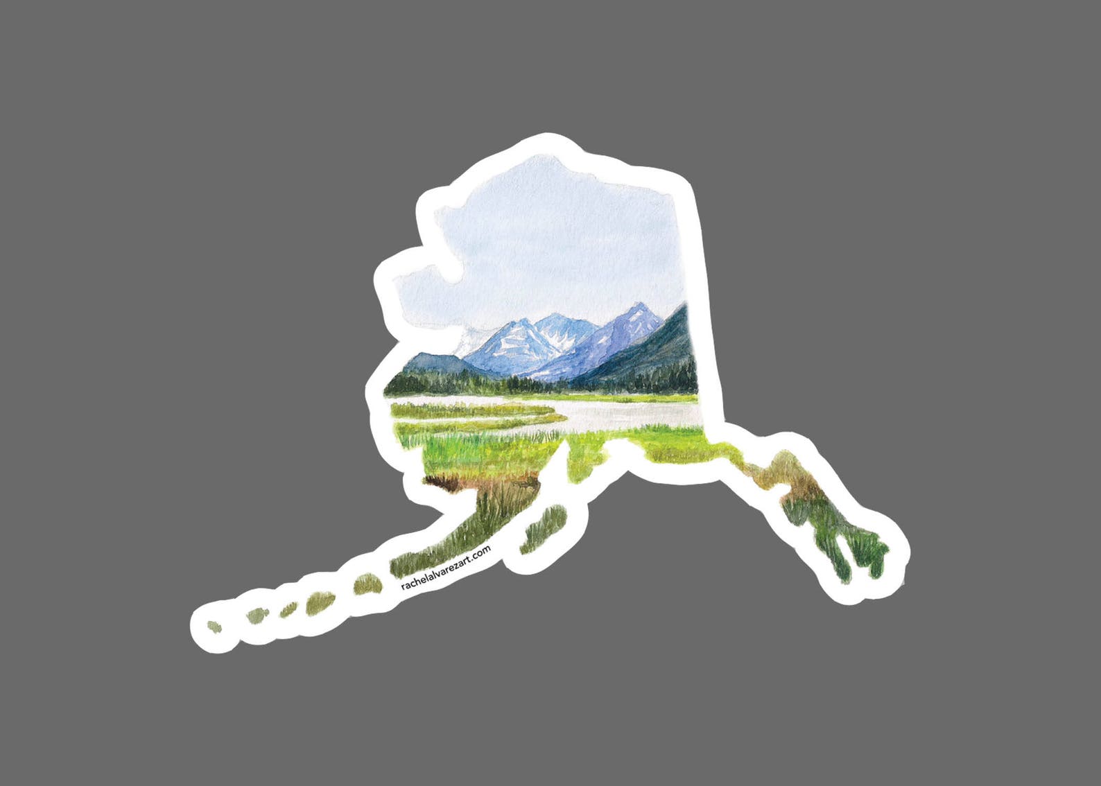 Alaska Vinyl Sticker Alaska State Decal Alaska Car Decal | Etsy