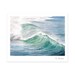 Blue Ocean Wave Wall Art Ocean Art Print Gift for Surfer Beach House ...