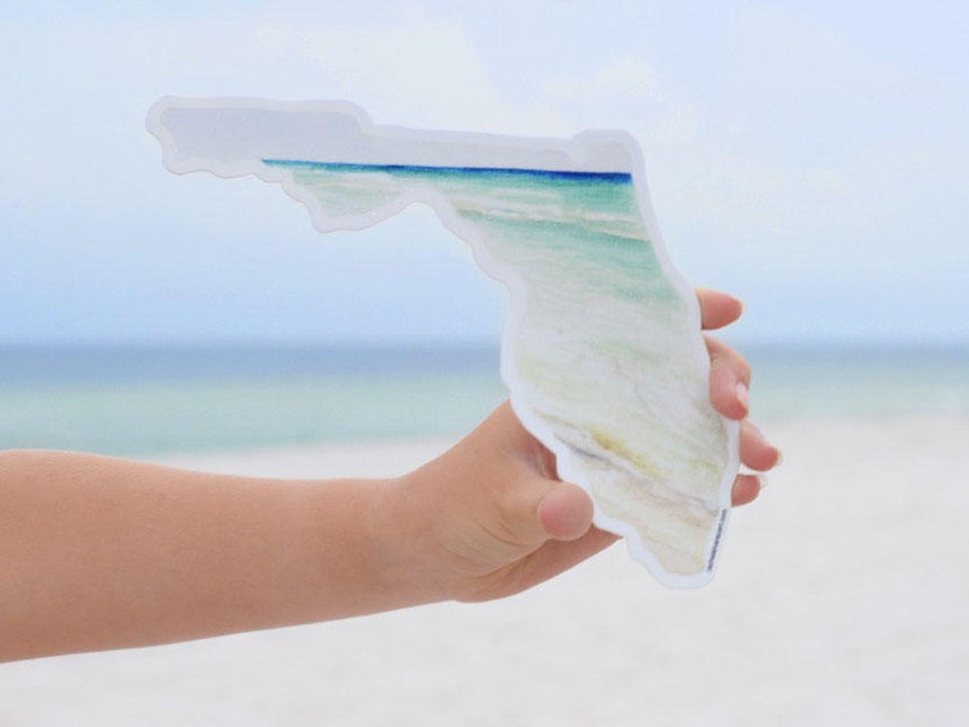 Florida Vinyl Sticker - Florida State Decal - Pensacola Beach - Florida ...