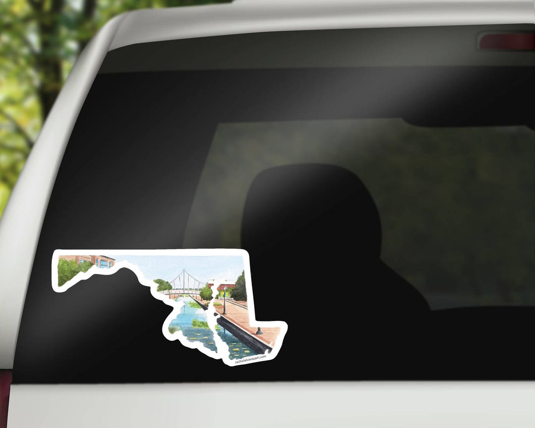 Frederick Maryland Car Decal - Maryland State Sticker - Chesapeake Bay ...