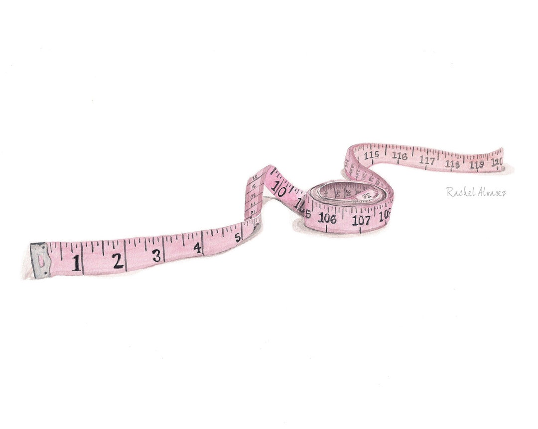 Watercolor Fashion Illustration - Sewing Art - Measuring Tape - Sewing ...