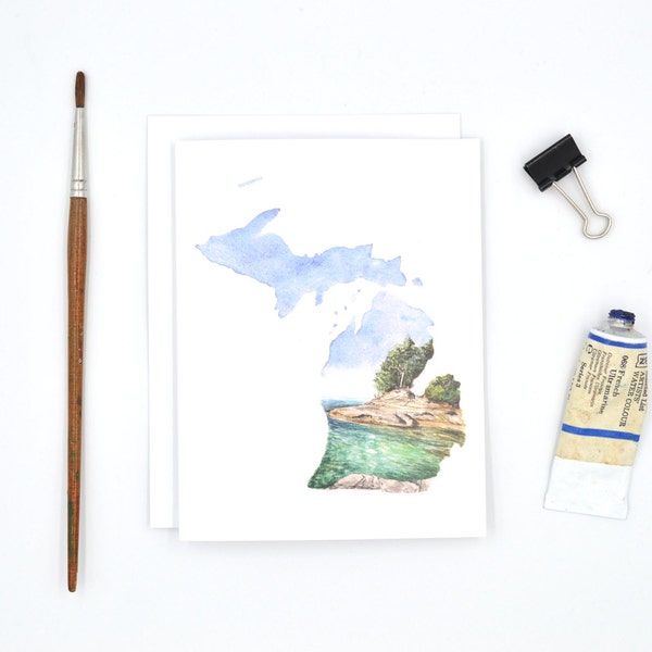 University of Michigan Greeting Card - Etsy