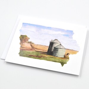 Iowa State Card - Watercolor Notecard - Unique Notecard - Iowa Notecard ...
