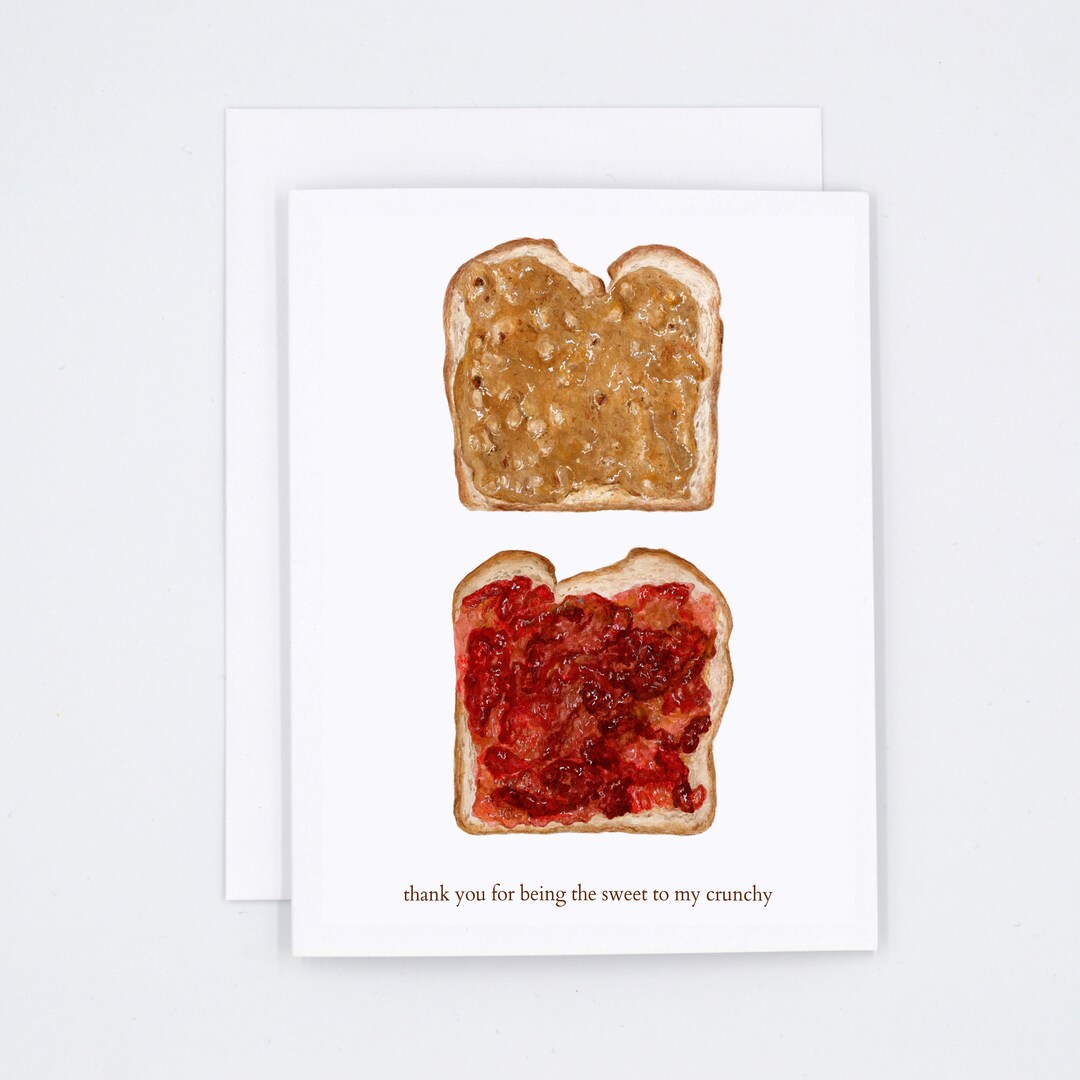 Thank You for Being the Sweet to My Crunchy Card - Etsy