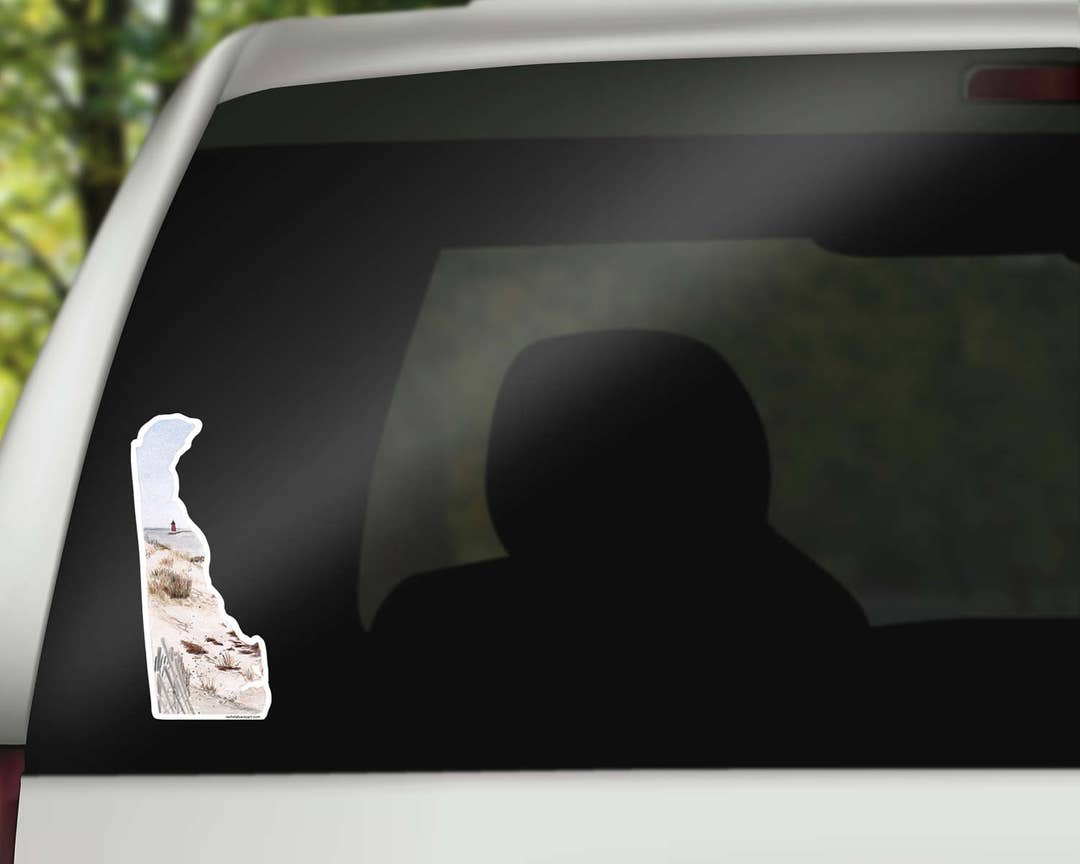 Delaware Vinyl Sticker - Delaware State Car Decal - Lewes Delaware ...