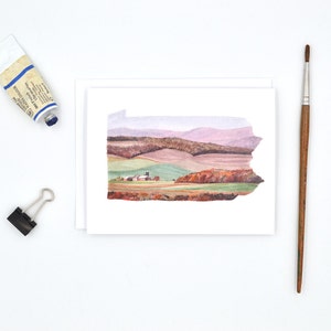 Pennsylvania Notecard - Blank Notecards - Watercolor Notecards - Penn ...