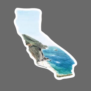 California Vinyl Sticker - California State Decal - California Car ...
