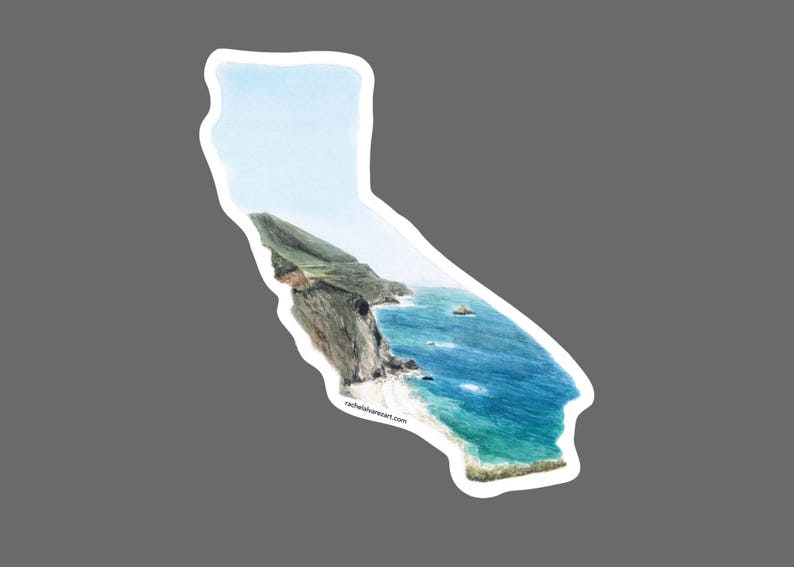 California Vinyl Sticker California State Decal California | Etsy