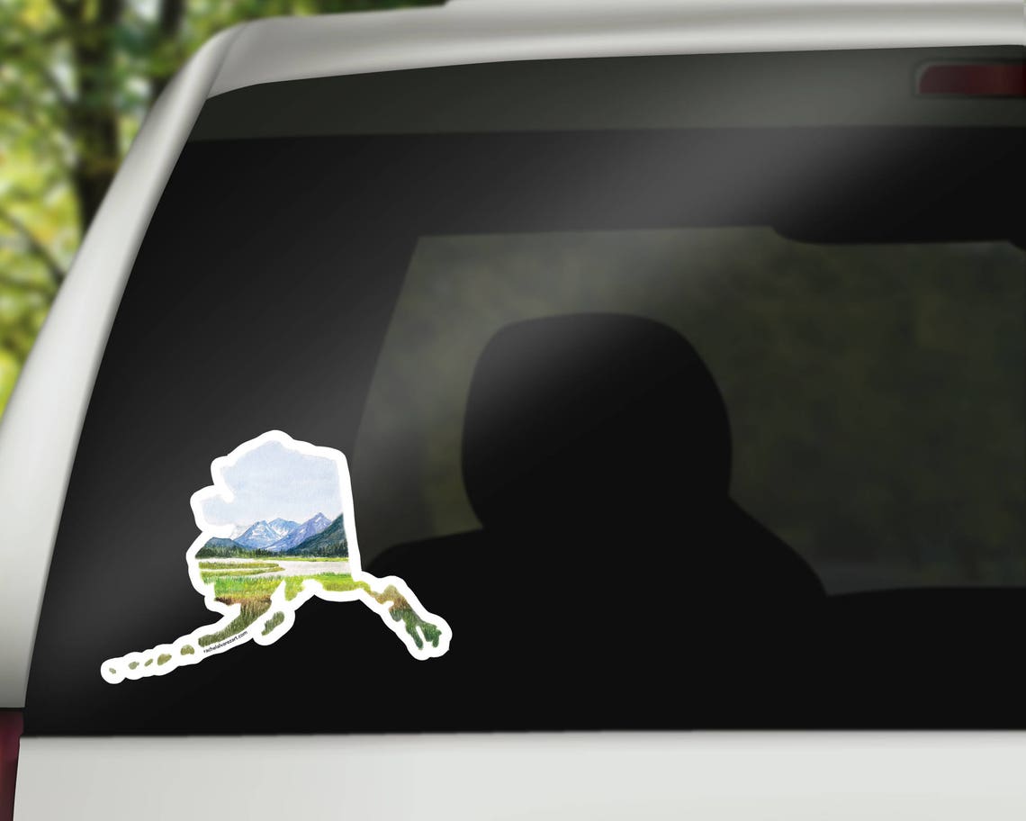 Alaska Vinyl Sticker Alaska State Decal Alaska Car Decal | Etsy