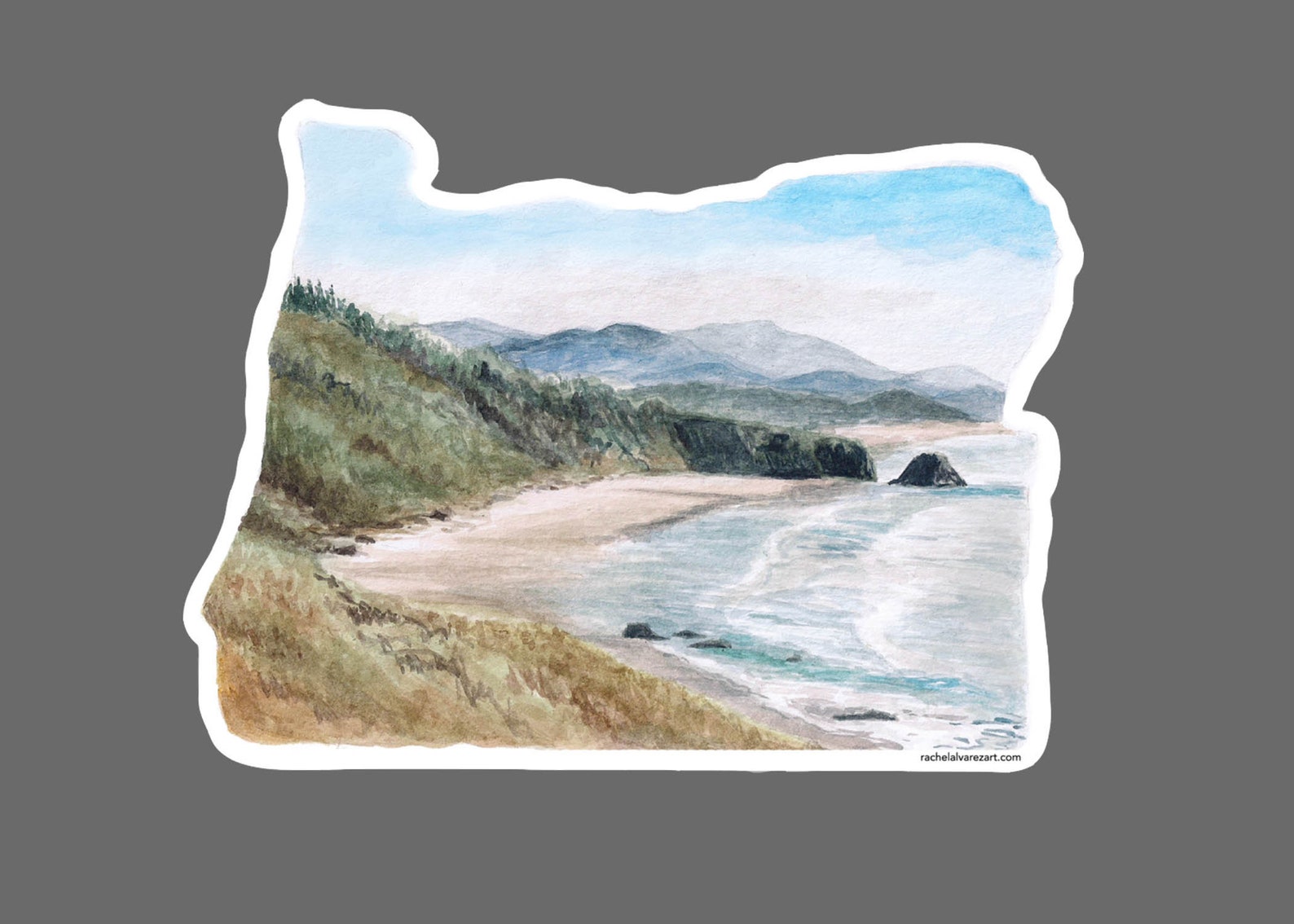 Oregon State Laptop Sticker Vinyl Decal - All 50 States Available ...