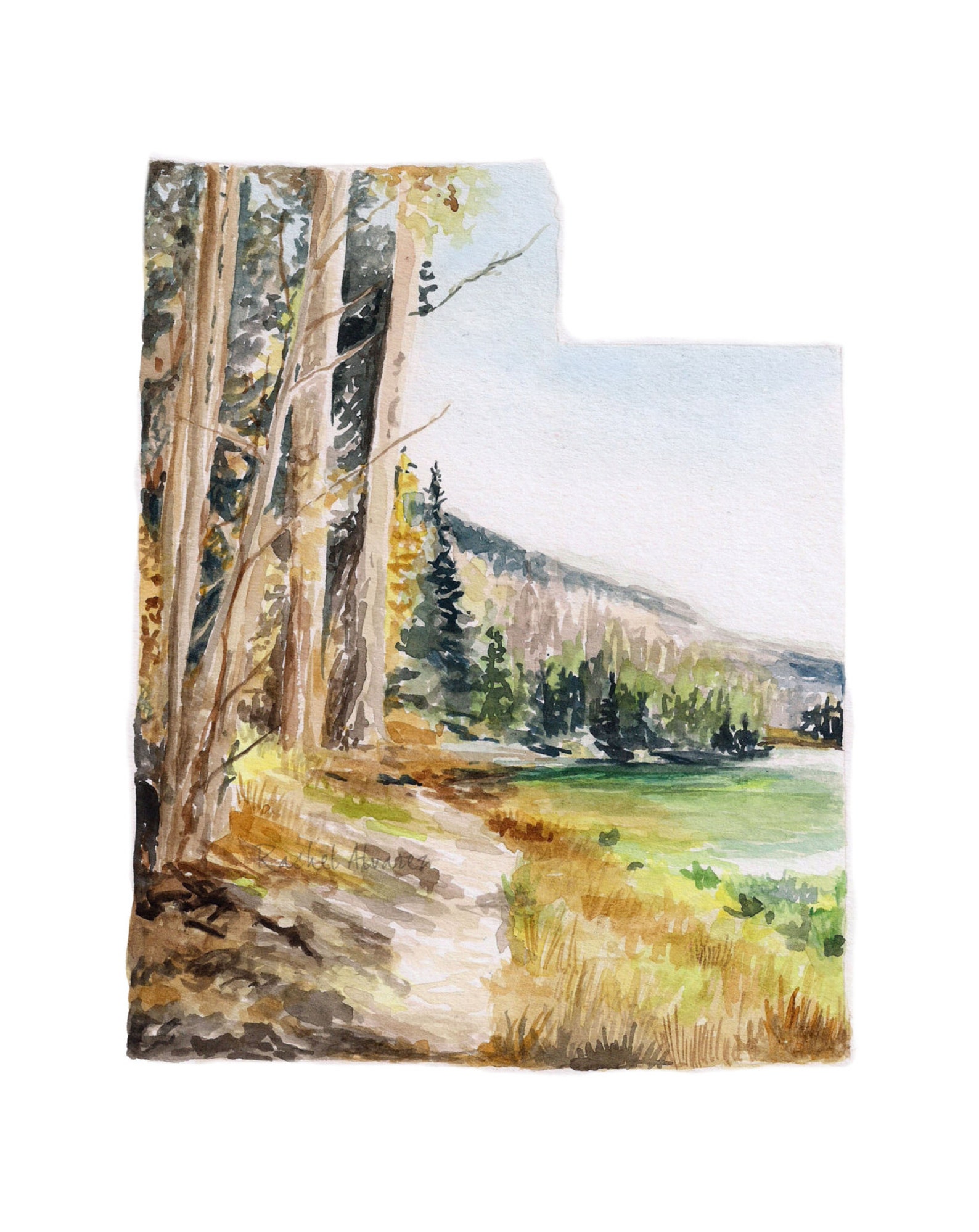 Utah PRINT Utah Art Print Nature Lover Gift Father's - Etsy