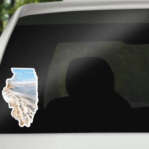 Illinois Vinyl Sticker - Illinois State Decal - IL Sticker - Illinois ...
