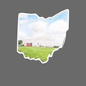 Ohio State Vinyl Car Decal - Home State Pride Sticker - Ohio Car ...