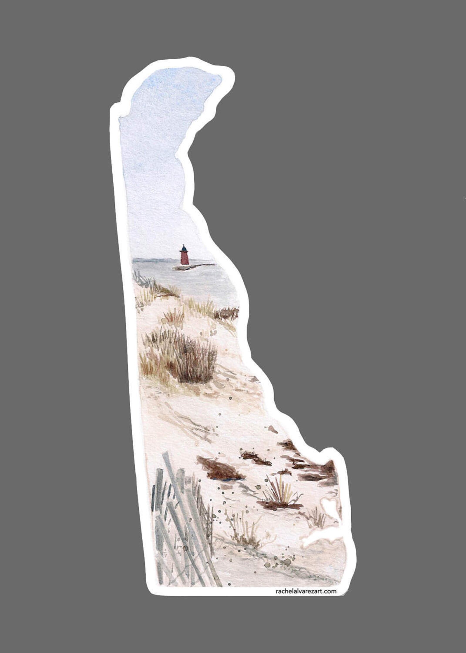 Delaware Vinyl Sticker Delaware State Car Decal Lewes | Etsy