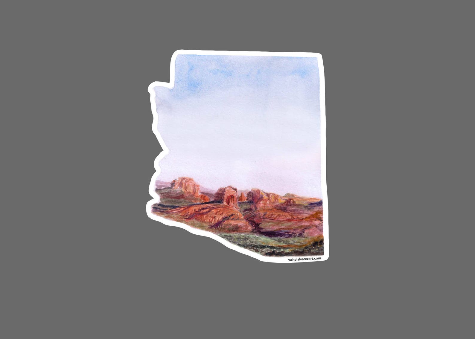 Arizona Vinyl Sticker - Arizona State Decal - AZ Car Decal - Home State ...