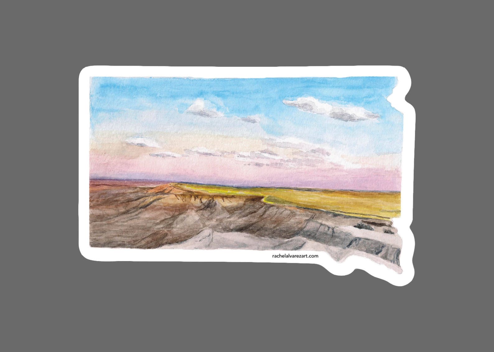 South Dakota Vinyl Sticker - South Dakota State Decal - South Dakota ...