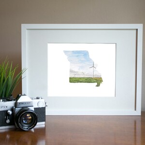 Missouri State Map Art Print - Missouri Home Decor - Wall Art ...