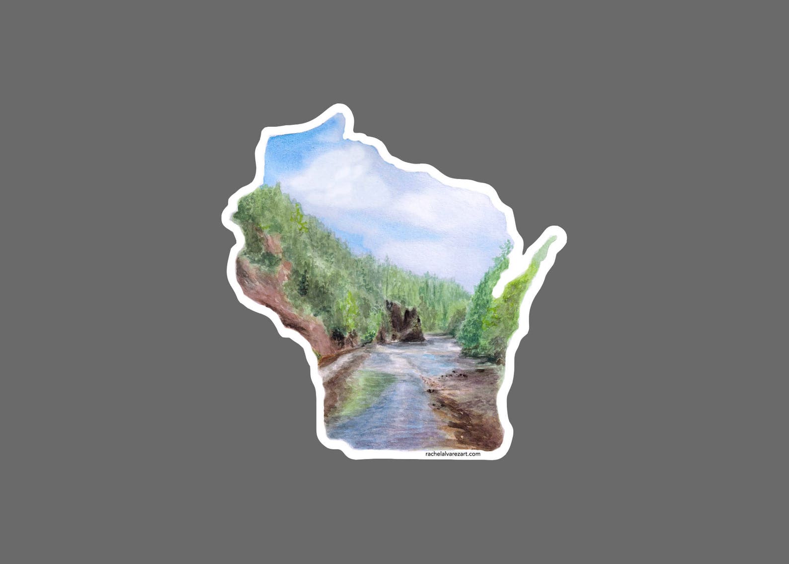 Wisconsin Vinyl Sticker Wisconsin State Decal Wisconsin - Etsy