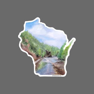 Wisconsin Vinyl Sticker - Wisconsin State Decal - Wisconsin Car Decal ...