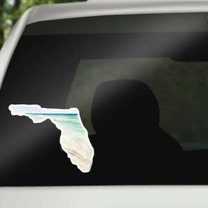 Florida Vinyl Sticker - Florida State Decal - Pensacola Beach - Florida ...