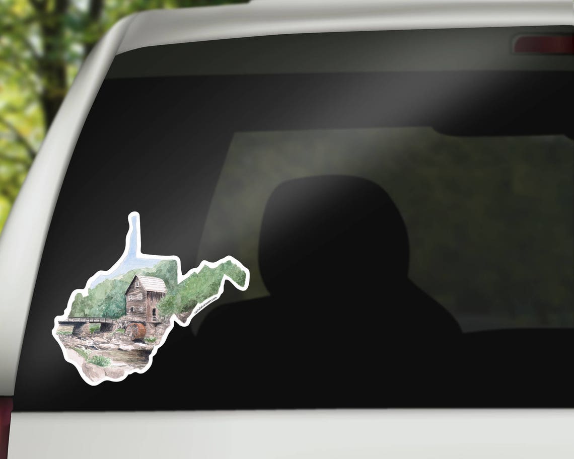 West Virginia Decal West Virginia State Sticker Missing - Etsy