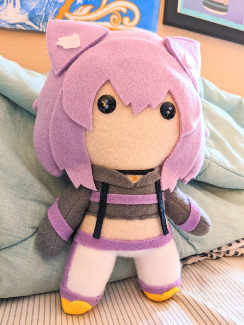Nekomata Okayu Hololive Vtuber Plush Doll - Etsy Singapore