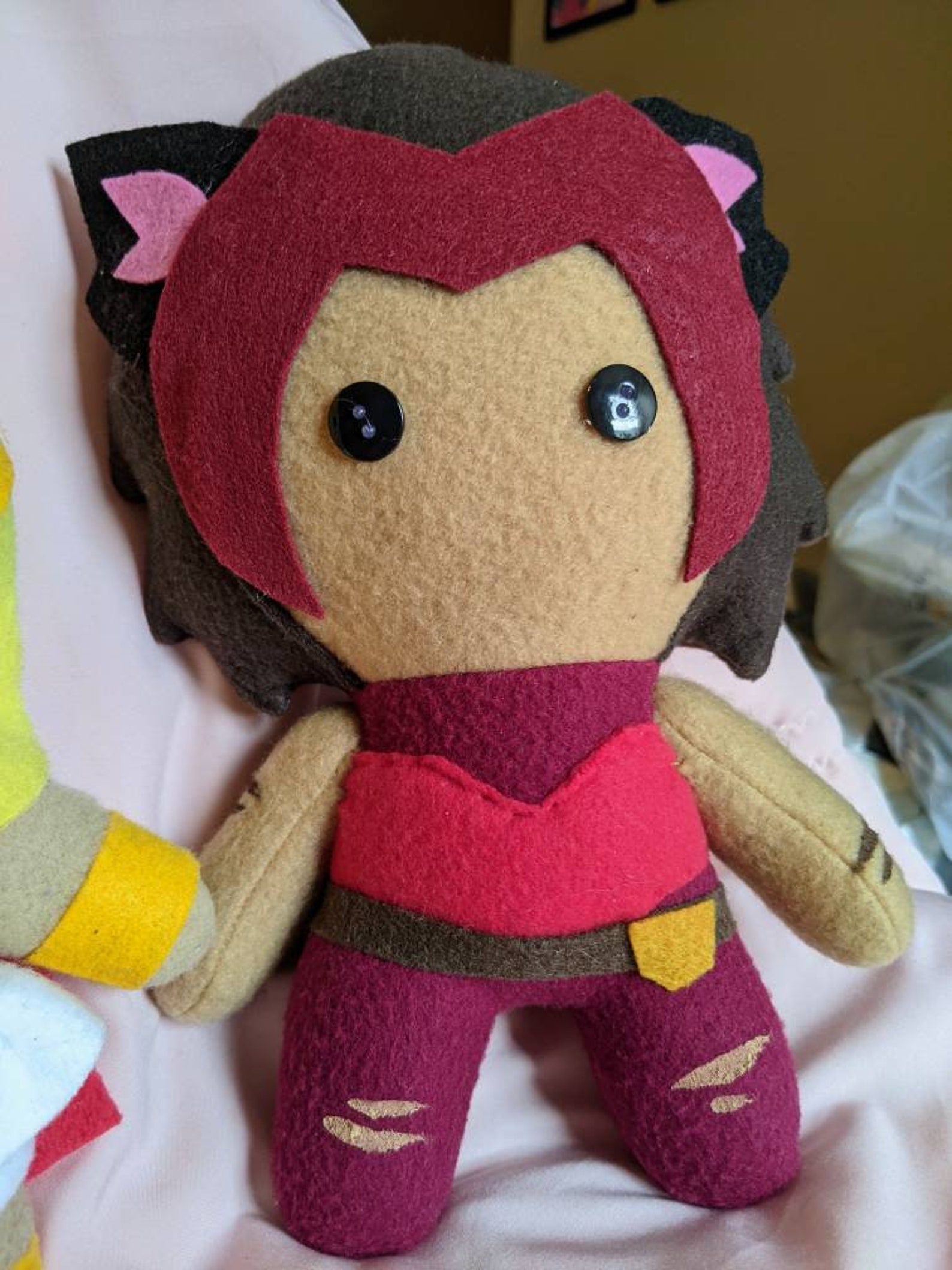 Buy She-ra Princess of Power She-ra Adora Catra Fleece Plush Dolls ...