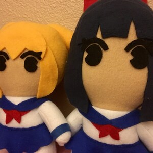 Pop Team Epic Popoko and Pipimi Fleece Plush Dolls - Etsy