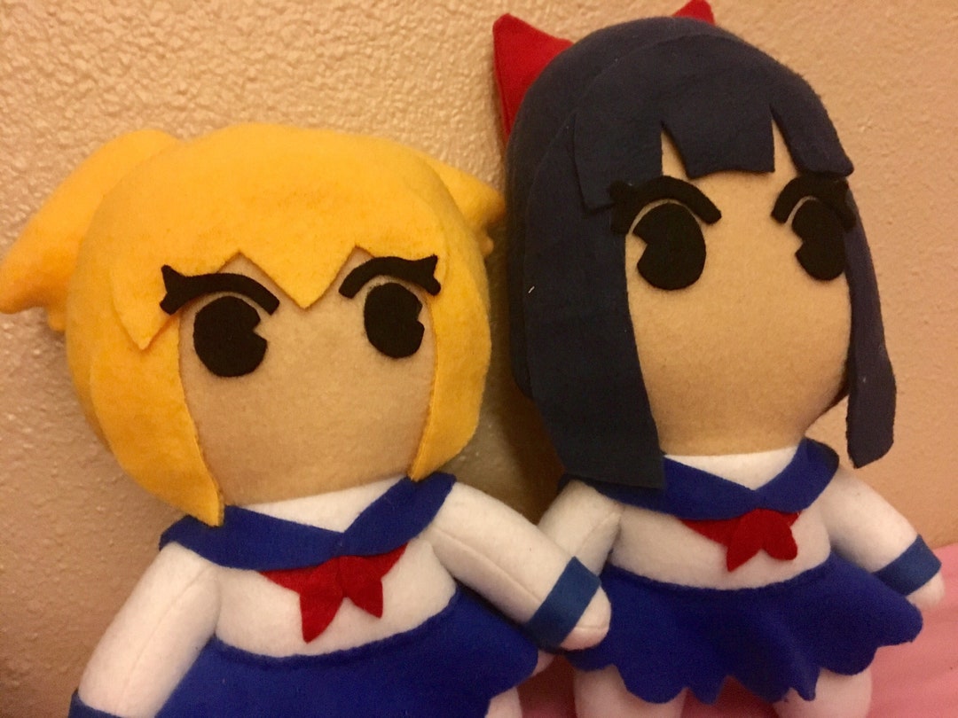 Pop Team Epic Popoko and Pipimi Fleece Plush Dolls - Etsy