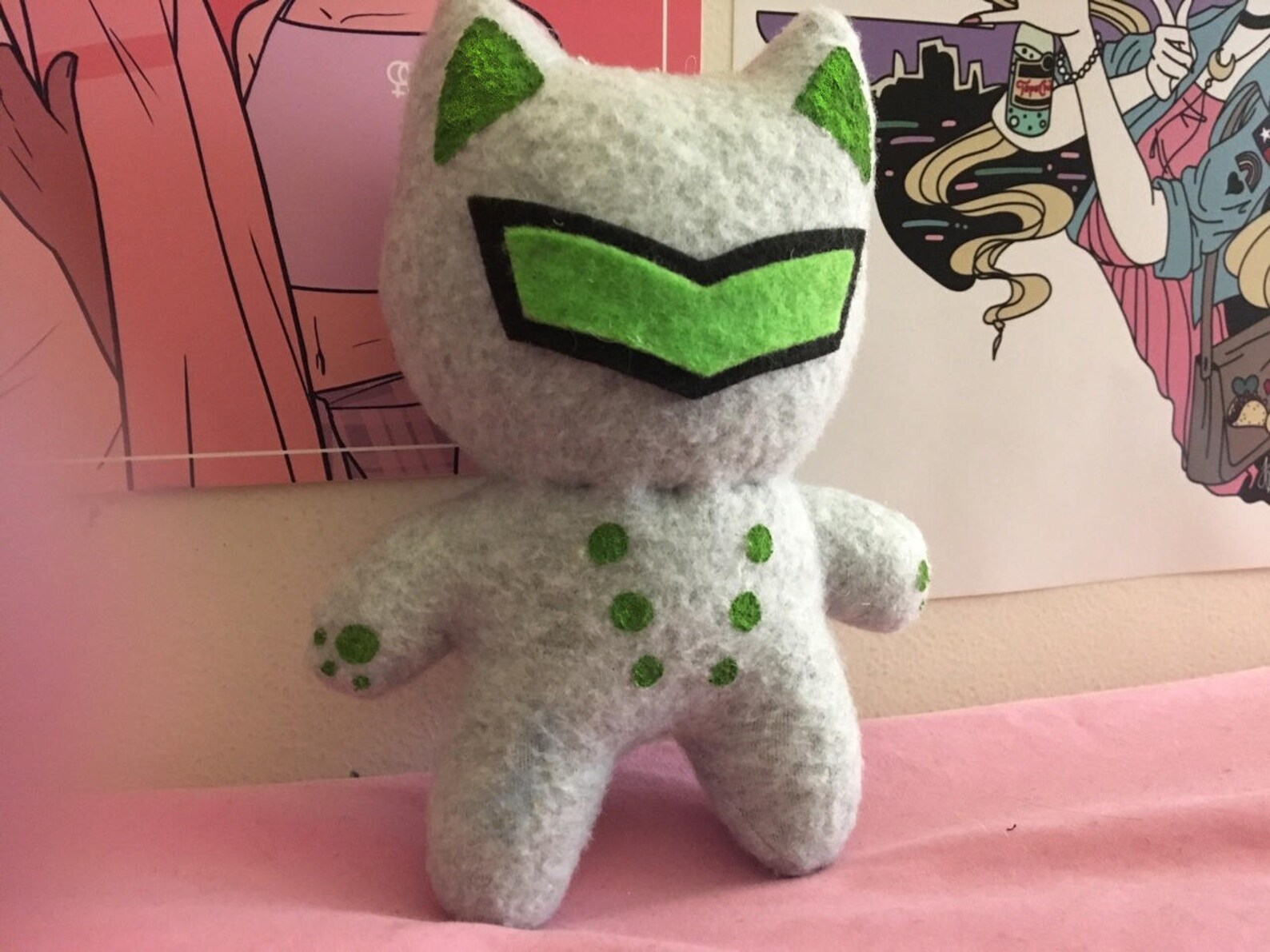 Mini Genji Cat Fleece Overwatch Plush - Etsy