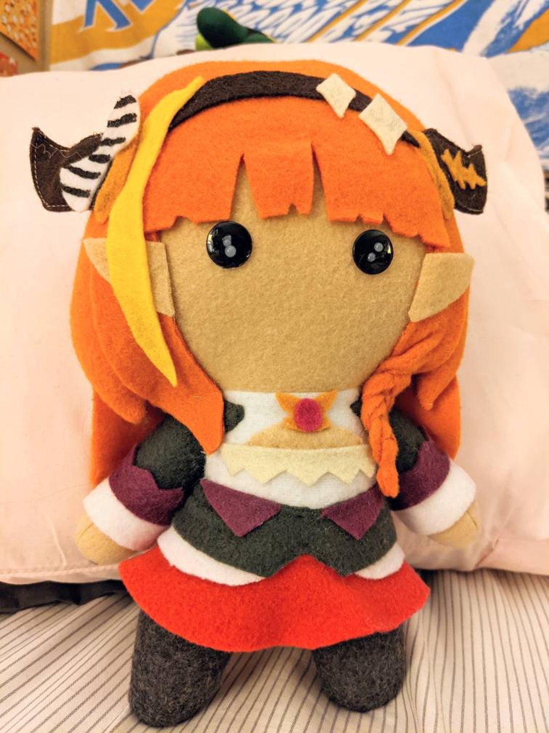 Kiryu Coco Hololive Vtuber Kaichou Anime Fleece Plush Doll - Etsy