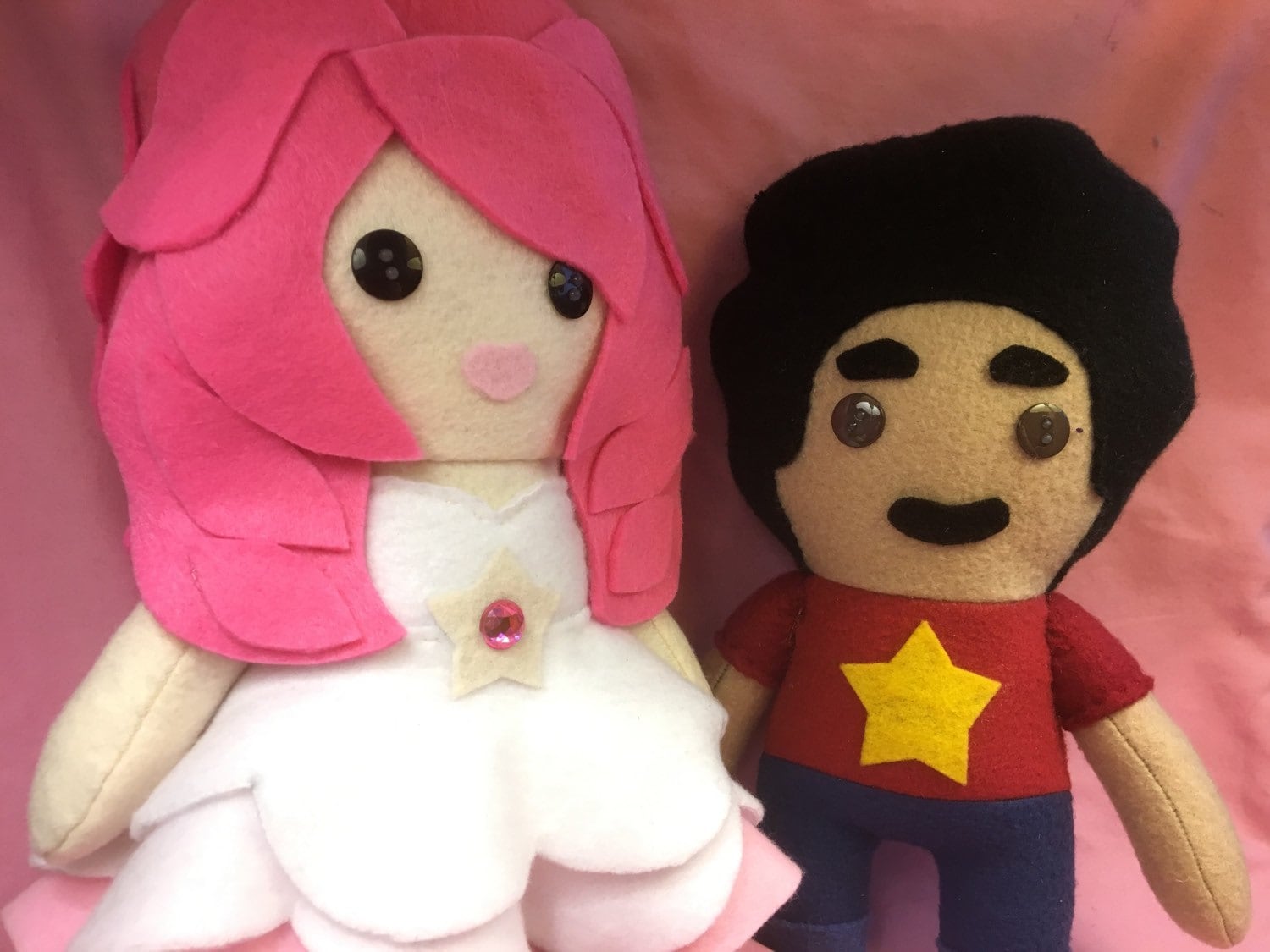 Rose Quartz Steve Universe Crystal Gem Fleece Plush Doll | Etsy