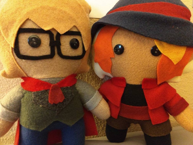The Adventure Zone Lup and Barry Bluejeans Fleese Plush Dolls | Etsy