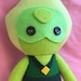 Peridot Steven Universe Crystal Gem Fleece Plush Doll - Etsy