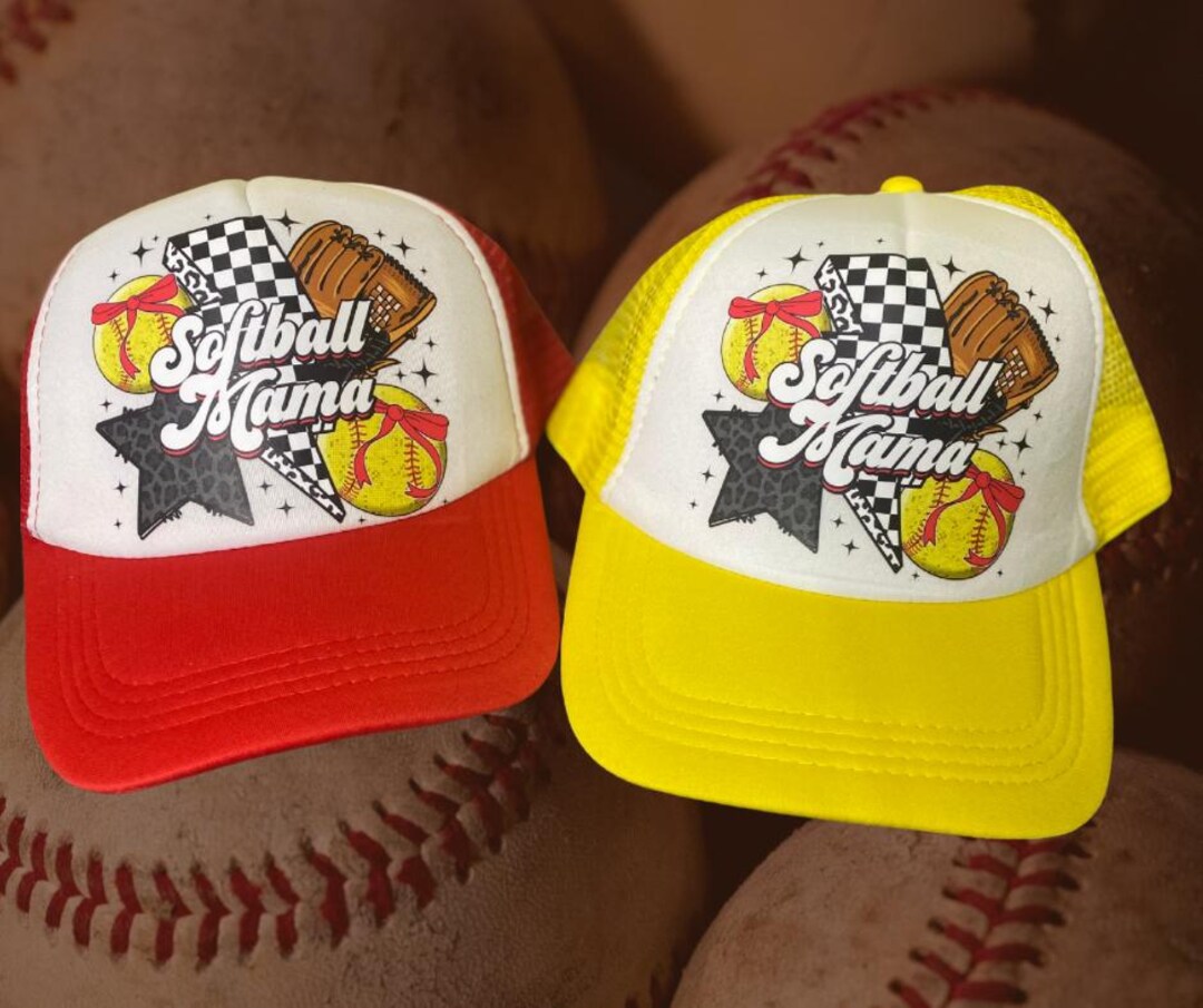 Softball Mom Hat- Softball Hat-game Day Softball Hat- Trucker Hat for ...