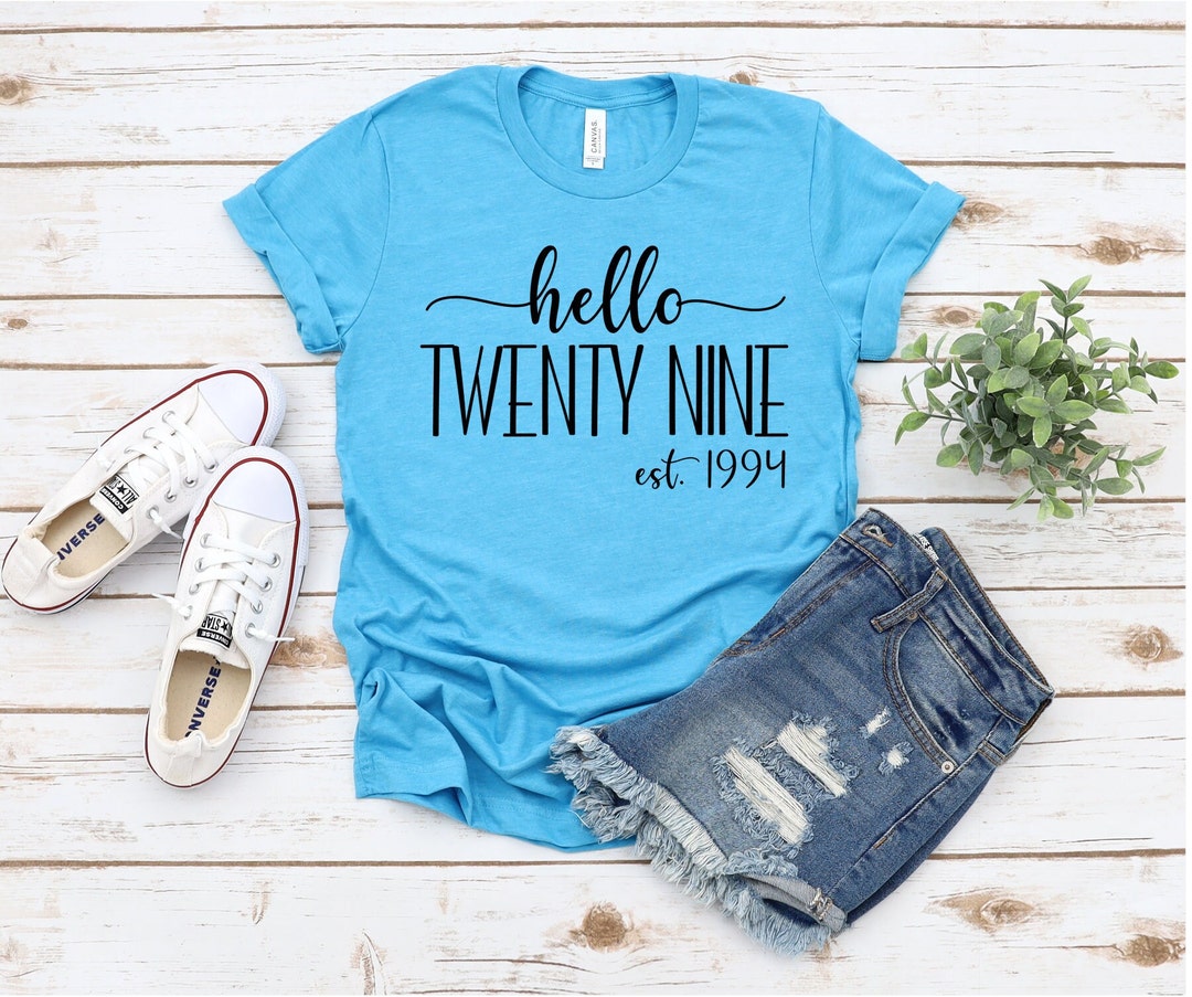 Twenty-nine Svg Birthday Svg Digital Birthday Design 29th - Etsy