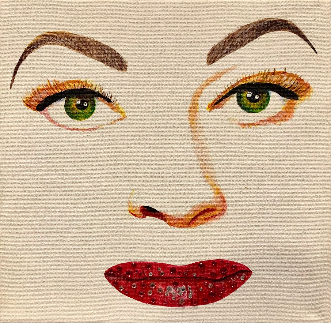Mommie Dearest / Joan Crawford Stoned Painting - Etsy