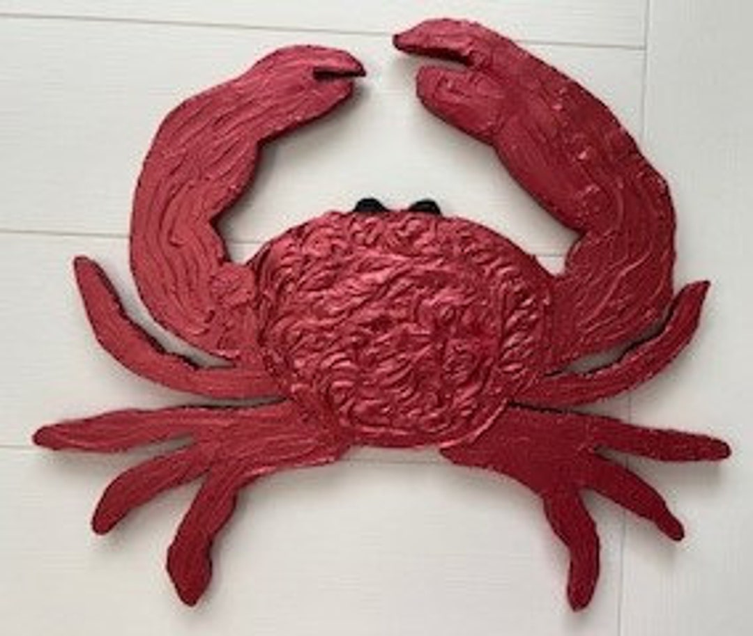 Crab Wall Art, Beach Wall Art, Crab, Nautical, Coastal, Wooden Decor ...