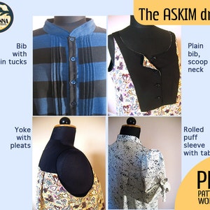 Instant Download Pdf Dress Pattern for Women Multi Size, A-line Dress ...