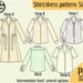 Printable PDF Sewing Pattern Plus Sizes Included Shirt or - Etsy