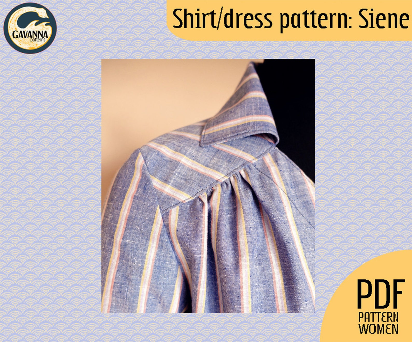 Printable PDF Sewing Pattern Plus Sizes Included Shirt or - Etsy