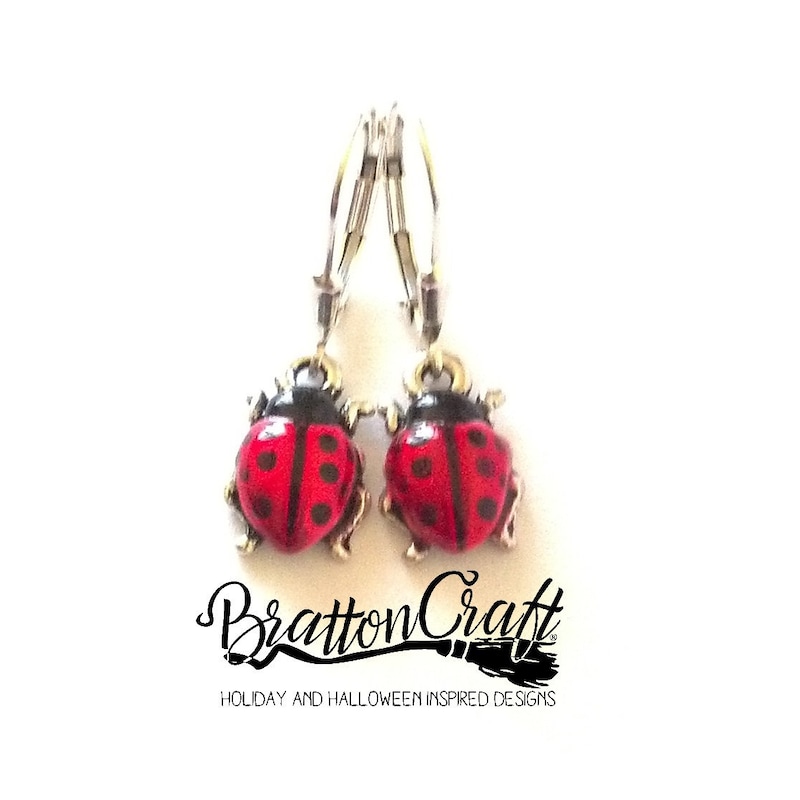 Ladybug Earrings - Etsy