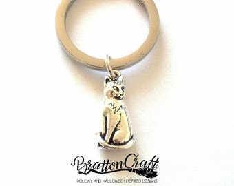 Cat Keychain Cat Charm Cat Personalized Gift Custom - Etsy